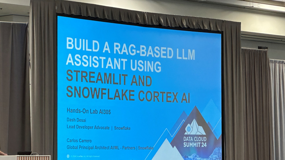 ITing - [Snowflake Data Cloud Summit 2024] BUILD A RAG-BASED LLM ASSISTANT USING STREAMLIT AND ...